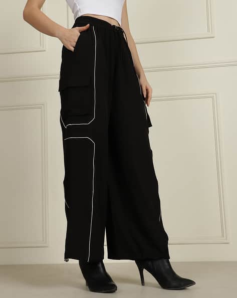 Buy Black Trousers & Pants for Women by Shein Online | sheinindia.in