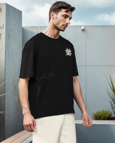 Buy Black Tshirts for Men by Shein Online | sheinindia.in