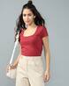 Buy Maroon Tops for Women by Shein Online | Ajio.com
