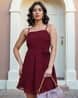 Buy Maroon Dresses for Women by Shein Online | sheinindia.in