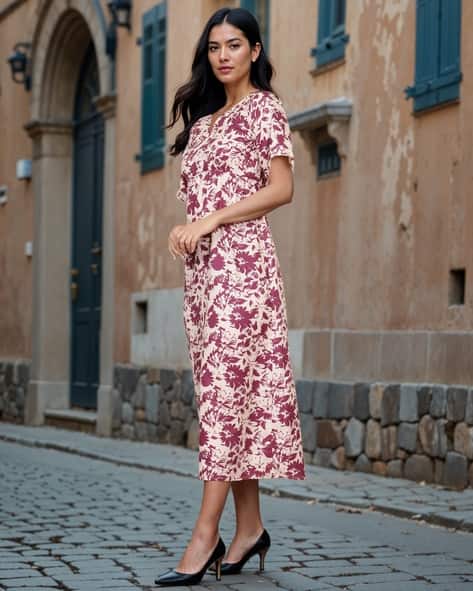 Buy Wine Dresses for Women by Shein Online | sheinindia.in