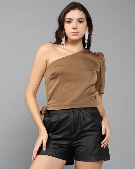 Buy Brown Tops for Women by Shein Online | sheinindia.in