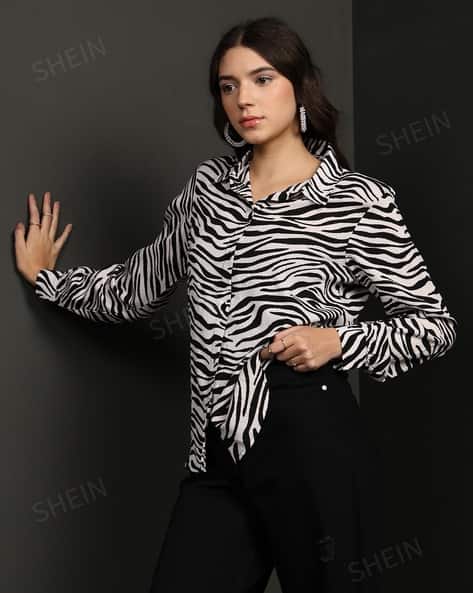 Buy Black Shirts for Women by Shein Online | sheinindia.in
