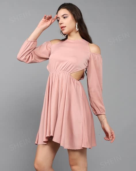 Buy Peach Dresses for Women by Shein Online | sheinindia.in