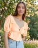 Buy Peach Tops for Women by Shein Online | sheinindia.in
