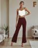Buy Brown Trousers & Pants for Women by Shein Online | sheinindia.in