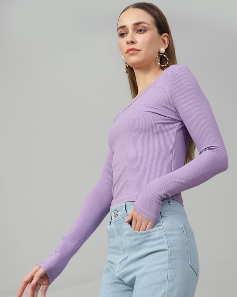 Buy Lilac Tops for Women by Shein Online | sheinindia.in