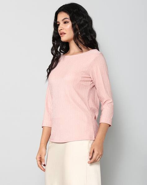 Buy Peach Tops for Women by Shein Online | Ajio.com