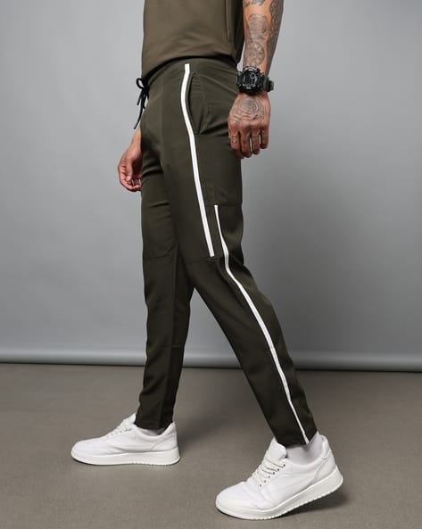 Buy olive Track Pants for Men by Shein Online | sheinindia.in