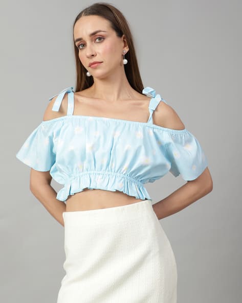 Buy LightBlue Tops for Women by Shein Online | sheinindia.in