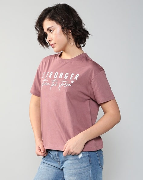 Buy Coral Tshirts for Women by Shein Online | Ajio.com