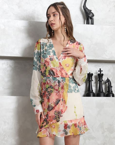 Buy Green Mix Dresses for Women by Shein Online | Ajio.com