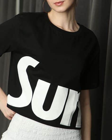 Cheap Shein Magliette Su Shein 🥉 Buy Black Tshirts for Women by Shein ...