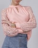 Buy Peach Tops for Women by Shein Online | Ajio.com