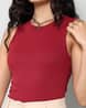Buy Maroon Tops for Women by Shein Online | Ajio.com
