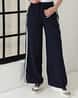 Buy Navy Track Pants for Women by Shein Online | Ajio.com