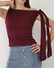 Buy Maroon Tops for Women by Shein Online | Ajio.com