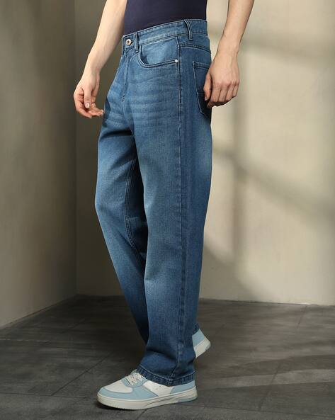 Buy Light Blue Jeans for Men by Shein Online | sheinindia.in