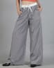 Buy Light Grey Track Pants for Women by Shein Online | sheinindia.in