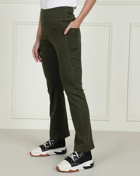 Buy Olive Green Track Pants for Women by Shein Online | sheinindia.in
