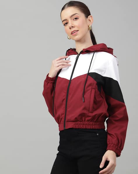Buy Maroon Jackets & Coats for Women by Shein Online | sheinindia.in