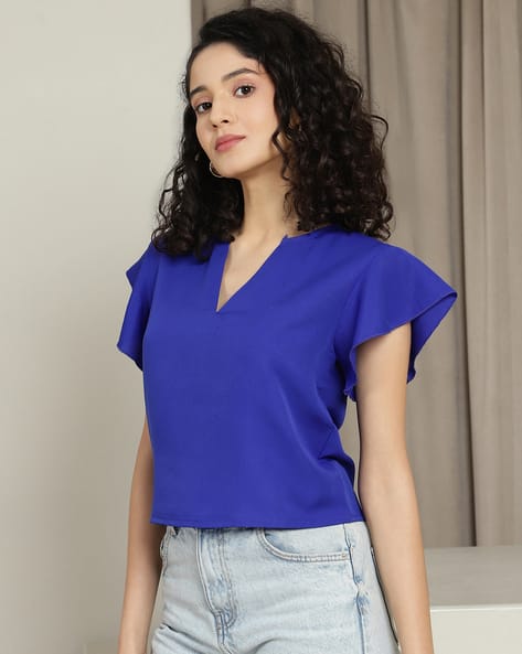 Buy Royal Blue Tops for Women by Shein Online | sheinindia.in