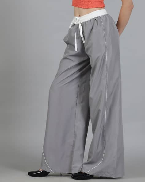 Buy Light Grey Track Pants for Women by Shein Online | sheinindia.in