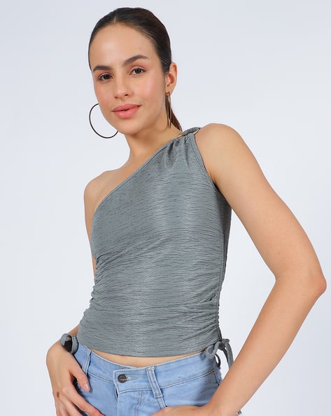 Buy Grey Tops for Women by Shein Online | sheinindia.in