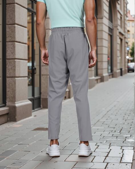 Buy Lt Grey Track Pants for Men by Shein Online | sheinindia.in