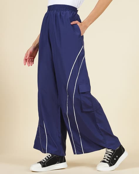Buy Navy Track Pants for Women by Shein Online | sheinindia.in