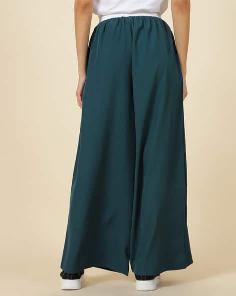 Buy Bottle Green Track Pants for Women by Shein Online | sheinindia.in