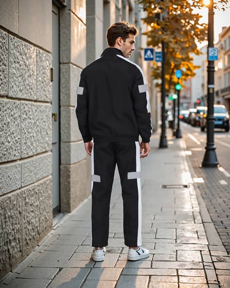 Buy Black Tracksuits for Men by Shein Online | sheinindia.in