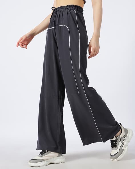 Buy Dark Grey Track Pants for Women by Shein Online | sheinindia.in
