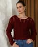 Buy Maroon Tops for Women by Shein Online | Ajio.com