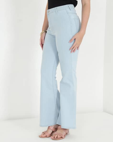 Buy Ice Blue Jeans & Jeggings for Women by Shein Online | sheinindia.in