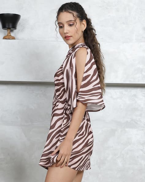 Buy Brown Mix Dresses for Women by Shein Online | sheinindia.in