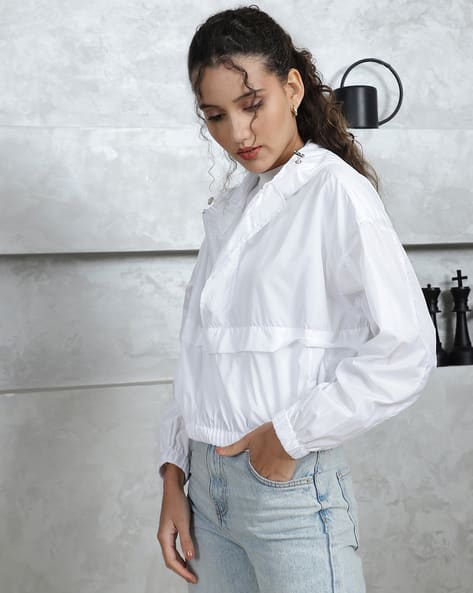 Buy White Jackets & Coats for Women by Shein Online | sheinindia.in
