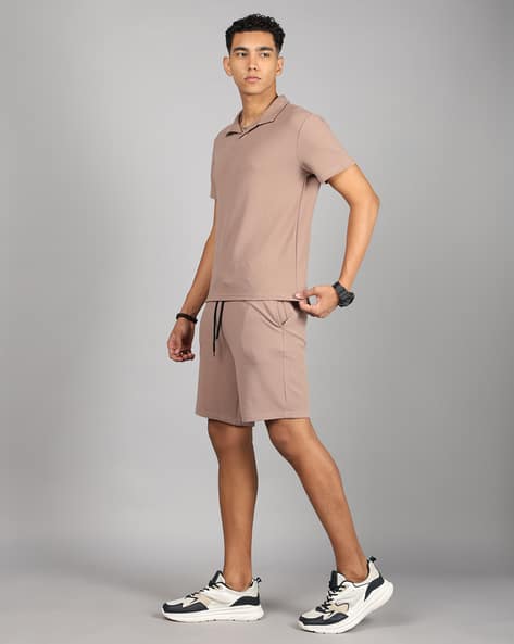 Buy Light Brown Co-ord Sets for Men by Shein Online | sheinindia.in