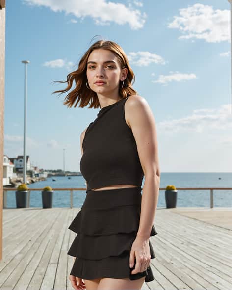 Buy Black Co-ord Sets for Women by Shein Online | sheinindia.in