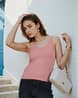 Buy Peach Tops for Women by Shein Online | Ajio.com
