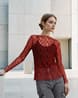 Buy Maroon Tops for Women by Shein Online | Ajio.com