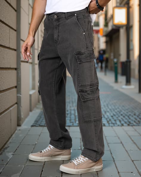 Buy Grey Jeans for Men by Shein Online | Ajio.com