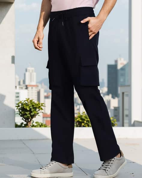 Buy Navy Track Pants for Men by Shein Online | sheinindia.in