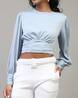 Buy Ice Blue Tops for Women by Shein Online | sheinindia.in