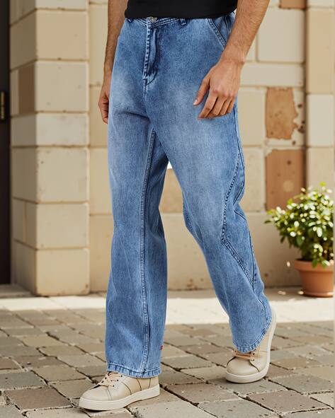 Buy Light Blue Jeans for Men by Shein Online | sheinindia.in
