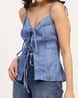 Buy Light Blue Tops for Women by Shein Online | sheinindia.in