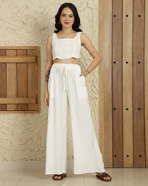 Buy White Co-ord Sets for Women by Shein Online | sheinindia.in