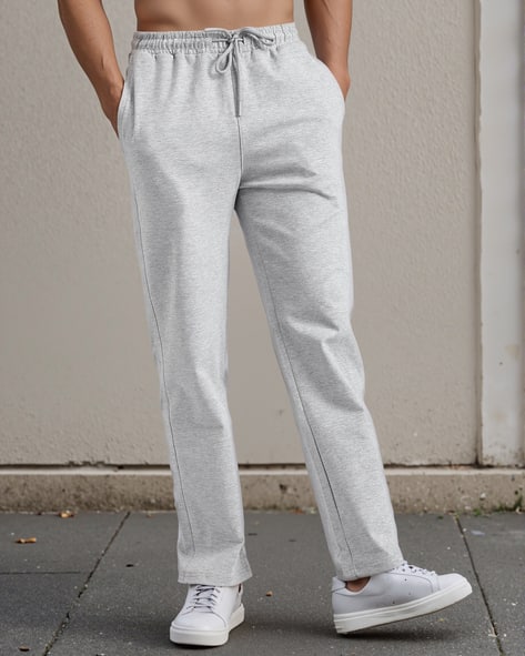 Buy Grey Melange Track Pants for Men by Shein Online | sheinindia.in
