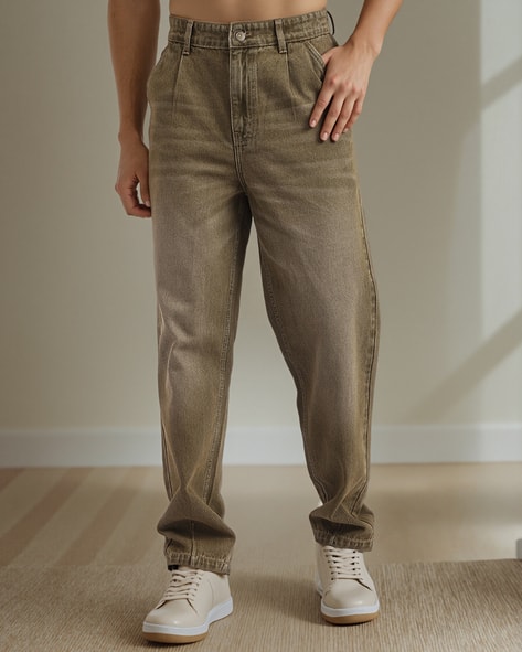 Buy Brown Mix Jeans for Men by Shein Online | sheinindia.in