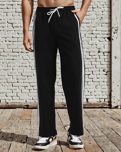 Buy Black Track Pants for Men by Shein Online | Ajio.com